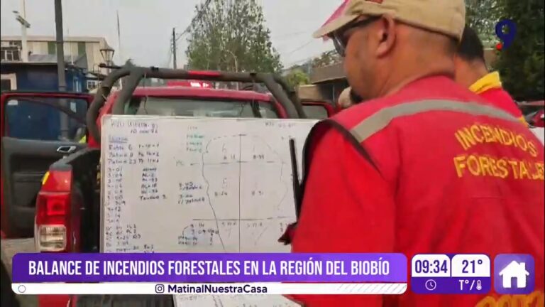 Instalan puesto de mando en Penco para coordinar combate de incendios