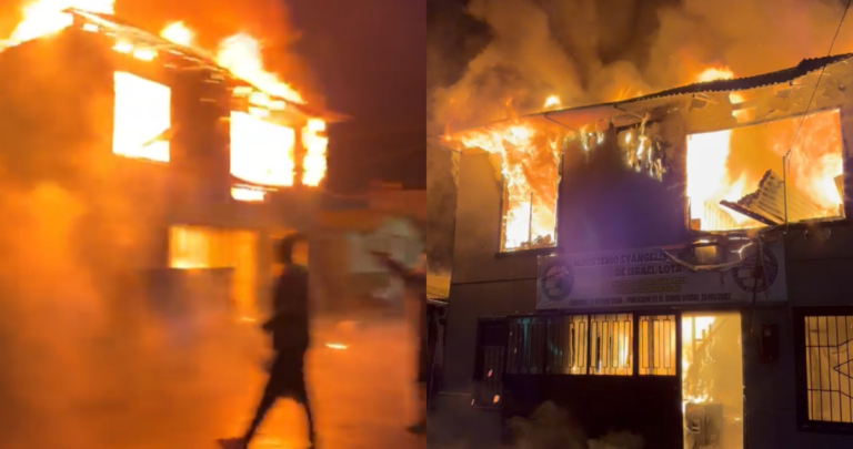 VIDEOS | Intenso incendio consume inmueble destinado a iglesia en Lota ...